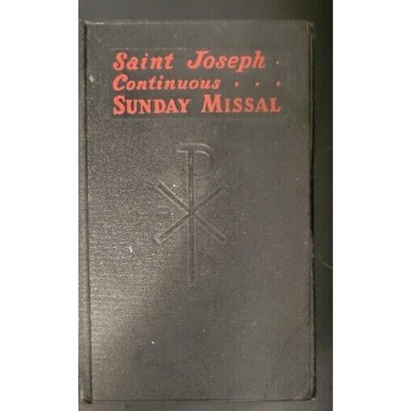 Accents | Vintage Saint Joseph Continuous Sunday Missal 1957 Catholic ...